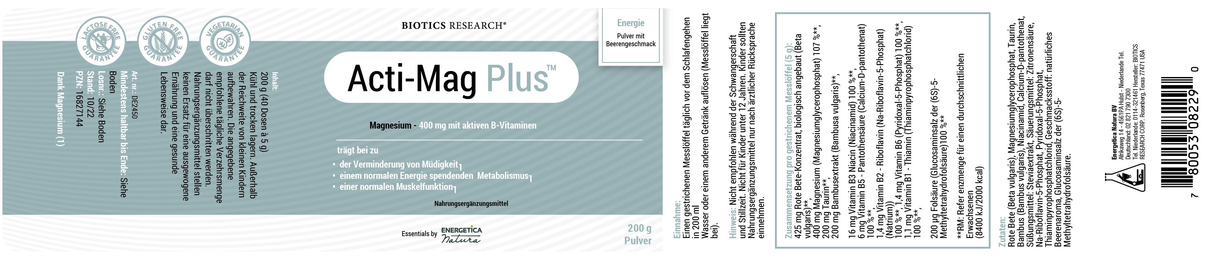 Acti-Mag Plus | Wirkung & Vorteile | Energetica Natura